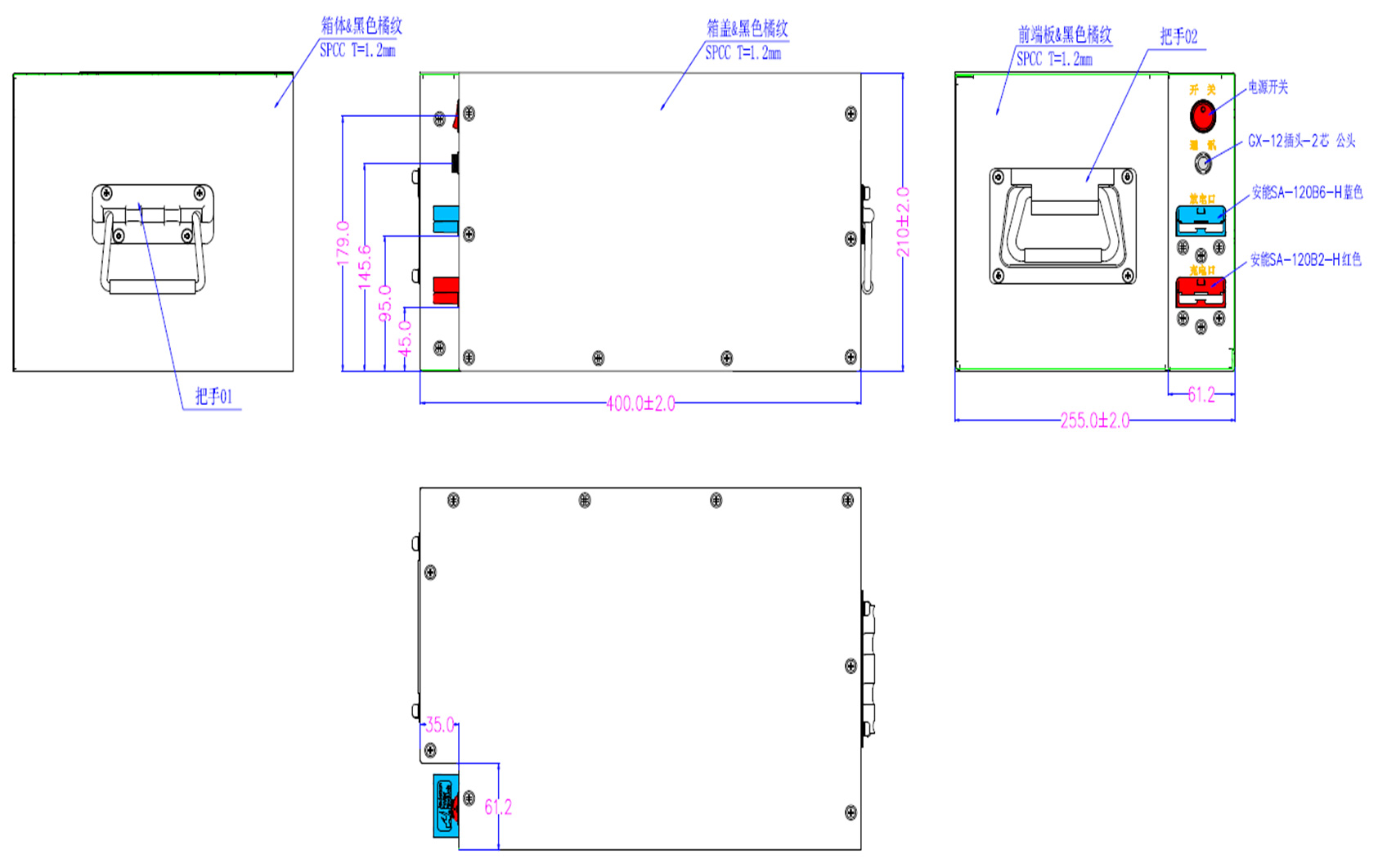 51.2V 60AH LiFePO4 AGV Battery Pack-Custom Lithium ion Battery Pack ...