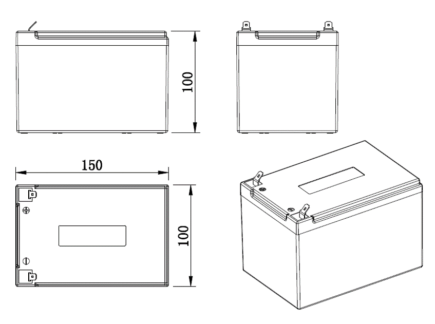 12.8V 15.2Ah 4S4P Lithium Battery-PLB battery