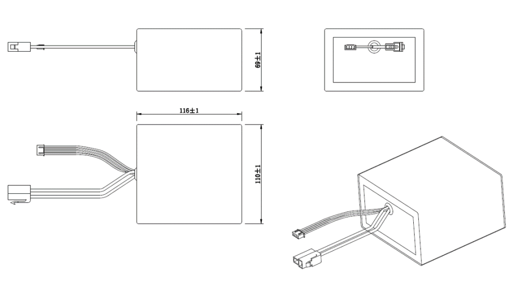 12.8V 13.2Ah 4S4P Off-grid Solar Battery-Custom Lithium ion Battery ...