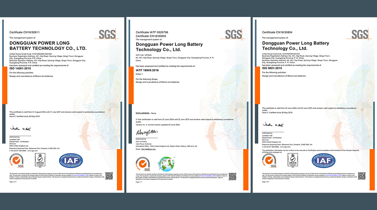 plb Battery Passed The IATF16949,ISO9001,ISO14001 Recertification Audit ...