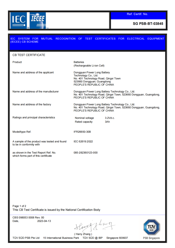 All Certificates-Custom Lithium ion Battery Pack Solution Manufacturer ...